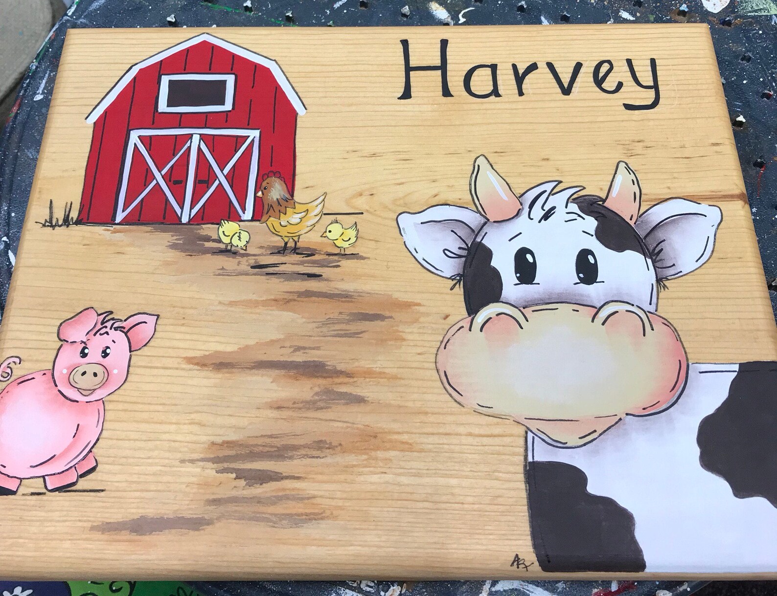 Barn Yard Stool, Step Stool, Kids Step Stool, Farm Stool, Children's ...