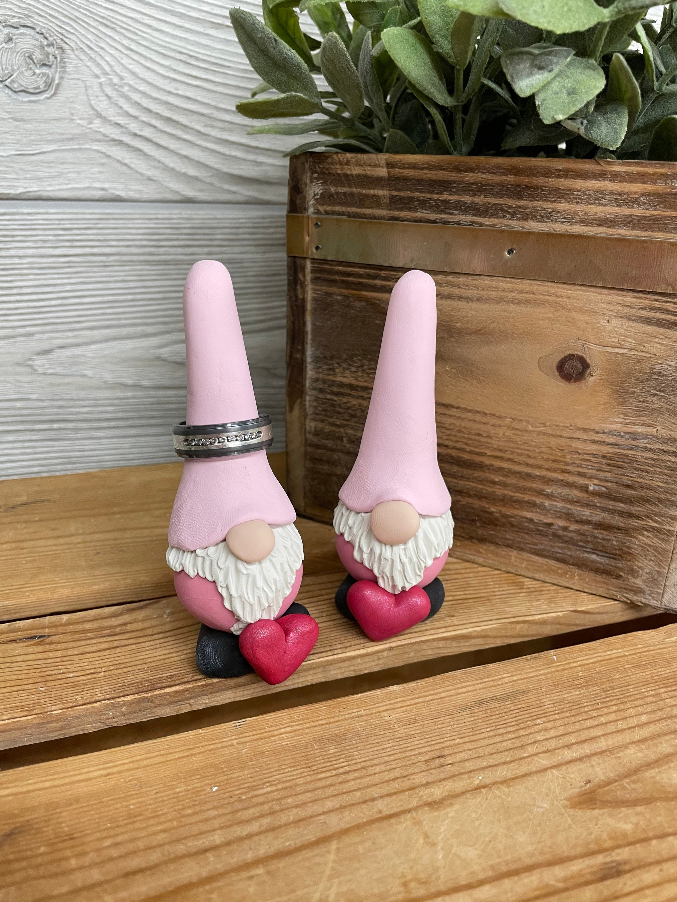Valentines Gnome Ring Holder Gnome Ring Cone Ring Cone Ring - Etsy