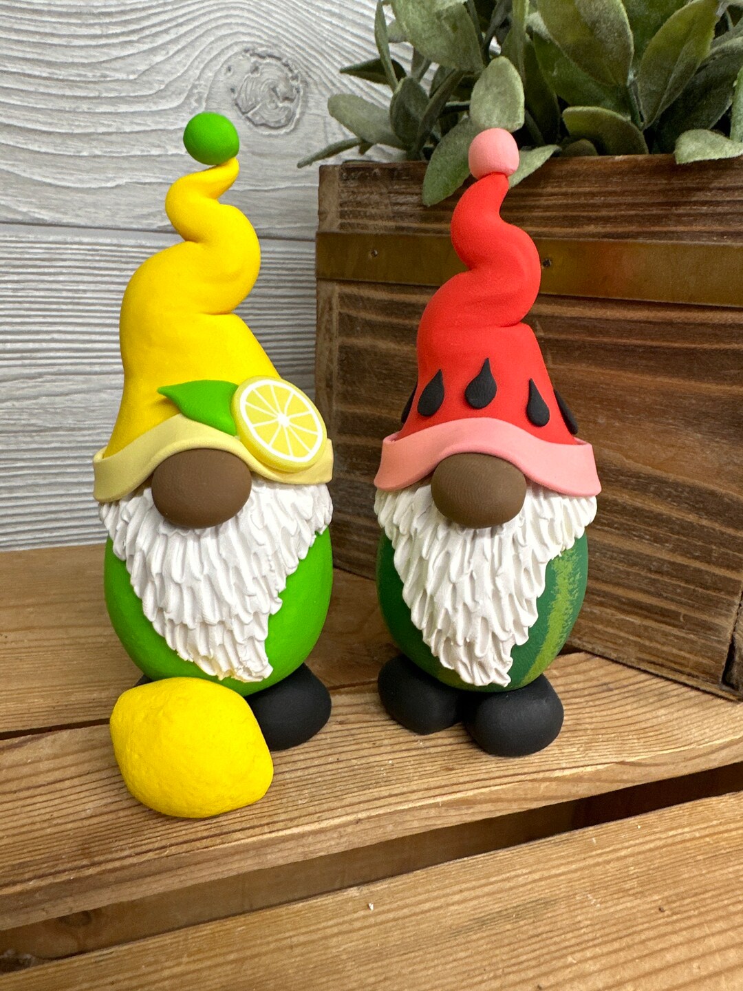Watermelon Gnome , Summer Gnome, Lemon Gnome, Black Gnomes, Summer ...