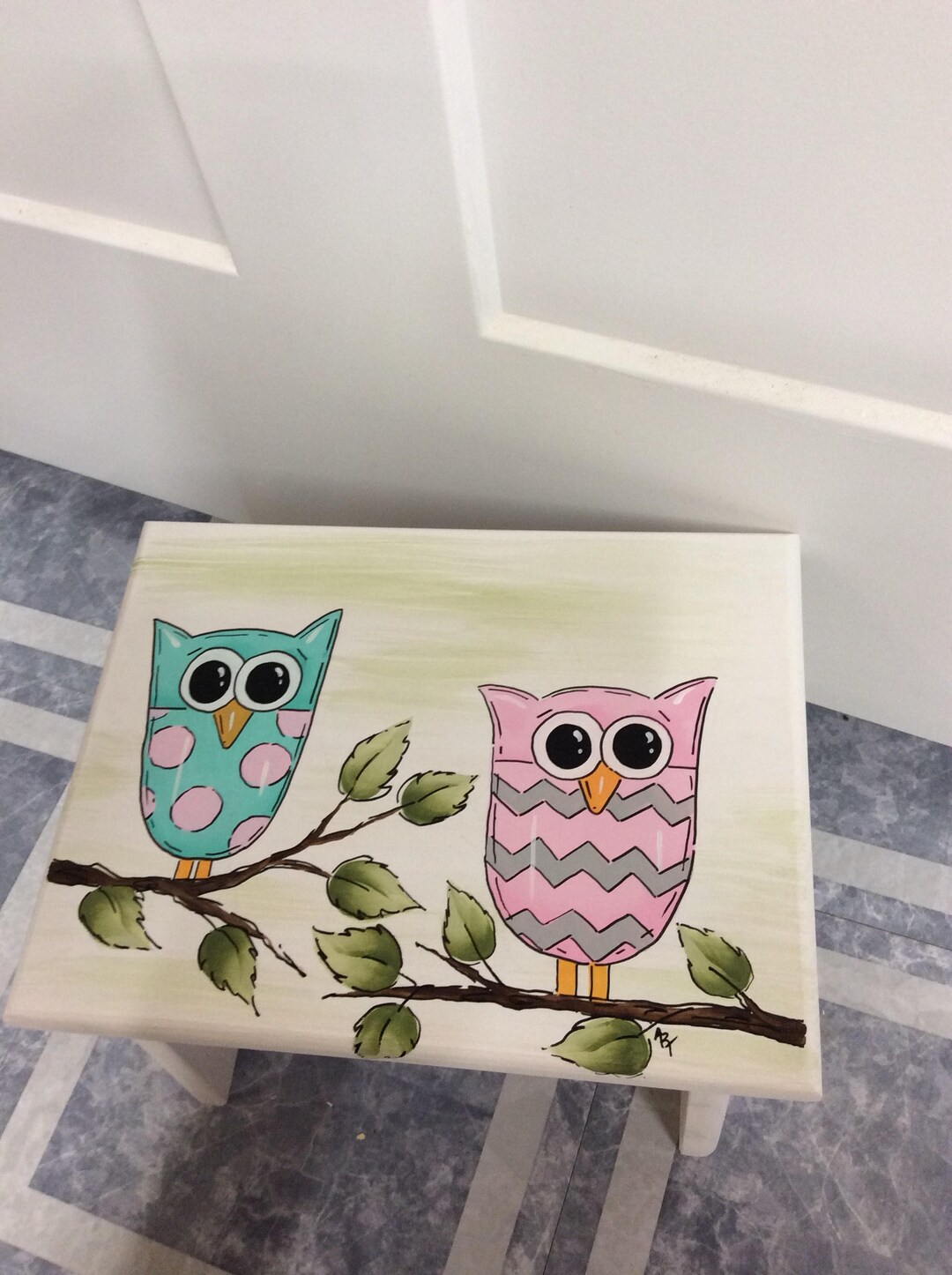 Step Stool, Girls Step Stool, Personalized Step Stool, Owl Stool, Kids ...