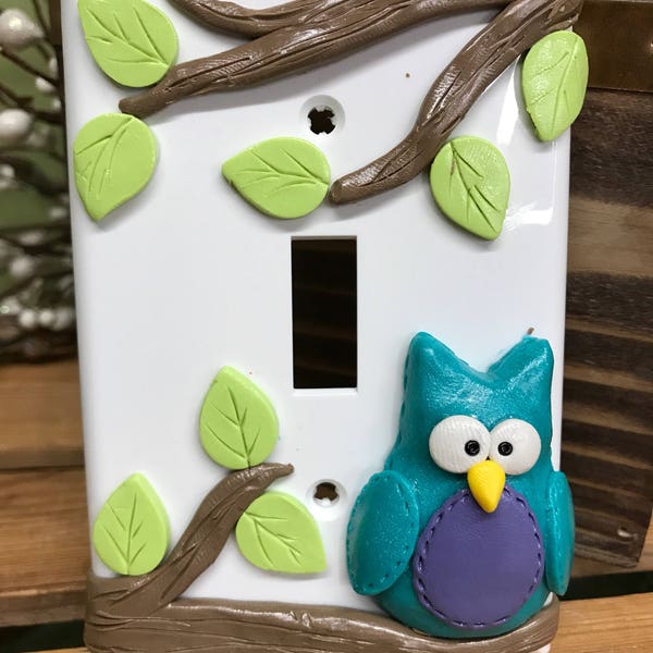 Owl Switch Plate - Etsy