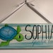Nursery Name Sign, Personalized Name Board, Kids Name Plaque, Sea ...