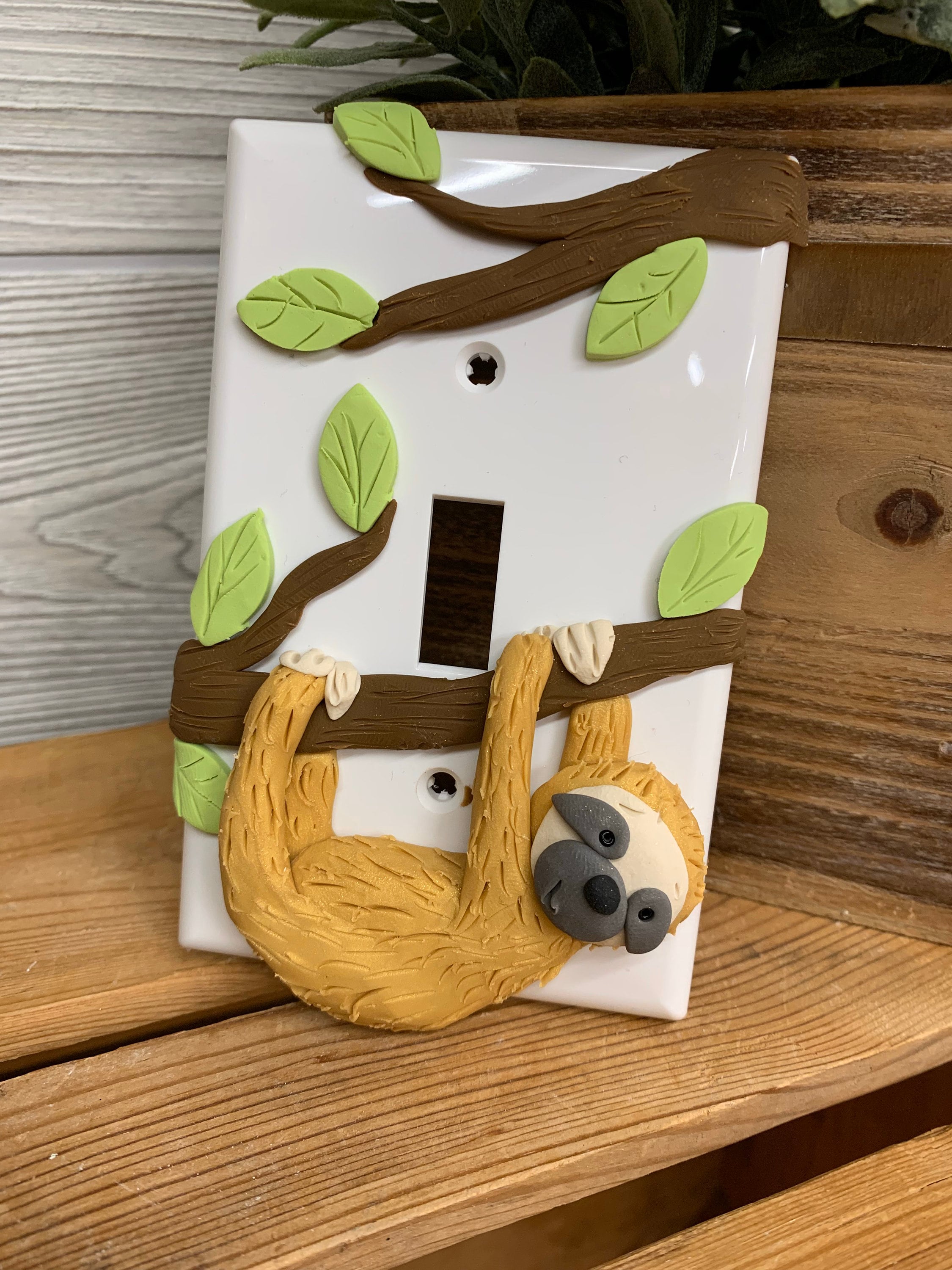 Sloth Switch Plate Cover Single Switch Plate Sloth Decor - Etsy