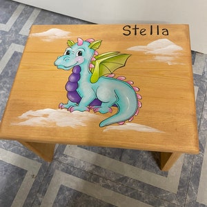 Dragon Step Stool, Step Stool, Kids Step Stool, Dragon Stool, Children ...