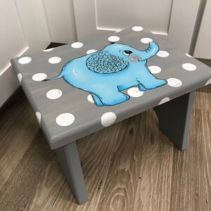 Personalized Stool, Boy Stool, Step Stool, Elephant Step Stool ...