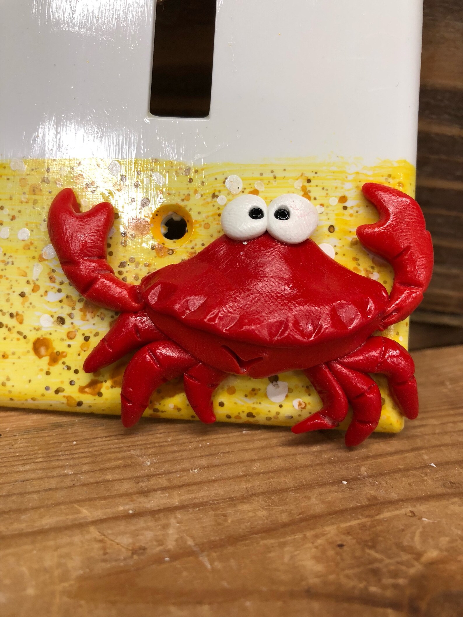 Crab Switch Plate Cover Single Switch Plate Nautical Decor | Etsy