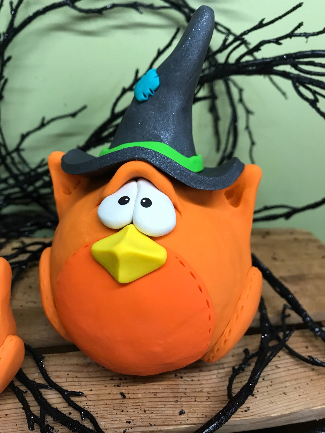 Búho bruja Búho de Halloween Decoración de búho de - Etsy España