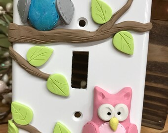 Owl Switch Plate - Etsy