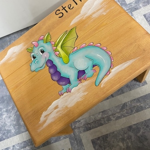 Dragon Step Stool, Step Stool, Kids Step Stool, Dragon Stool, Children ...