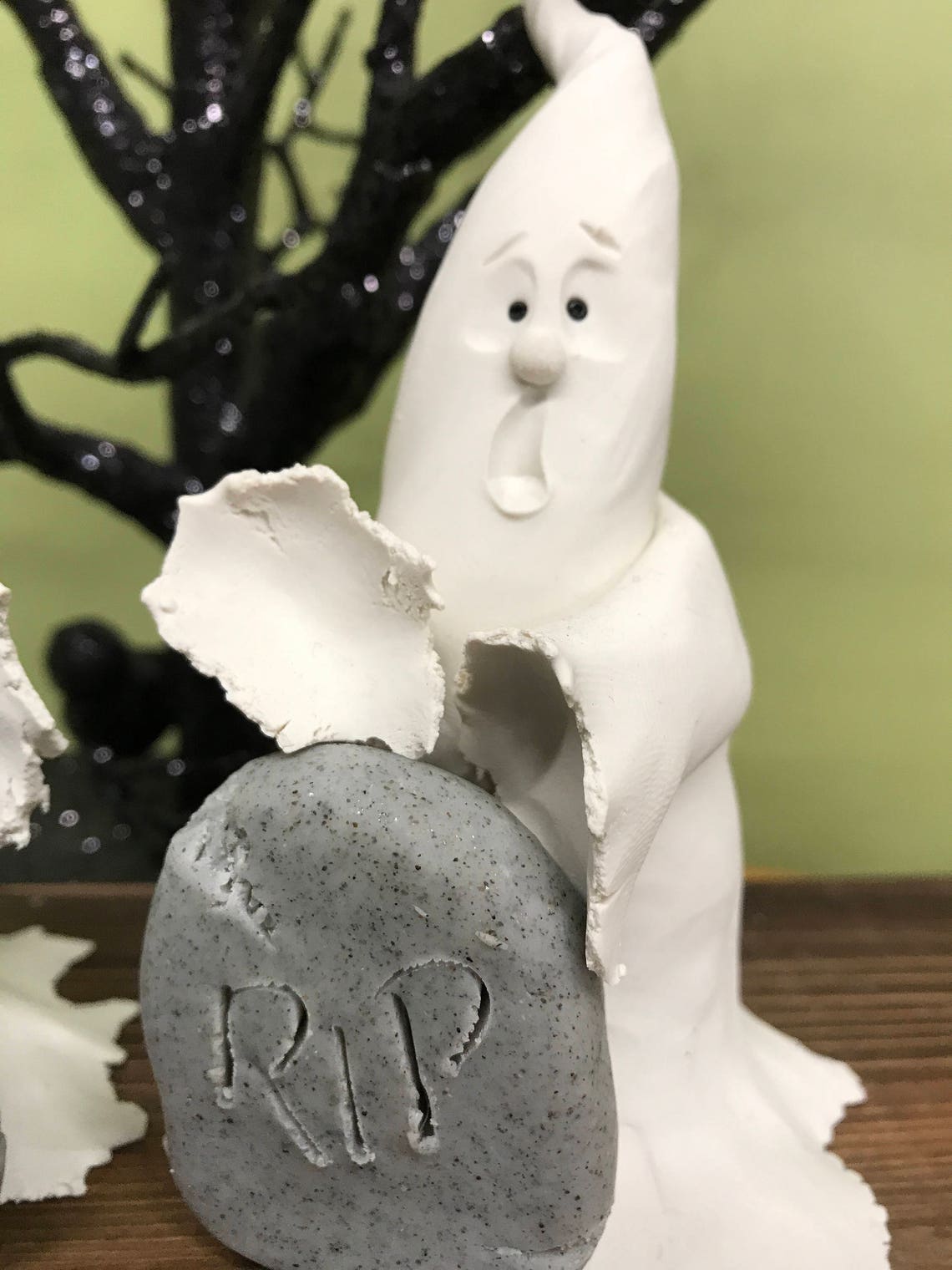 Ghost at a Tombstone Halloween Ghost Ghosts at Grave Ghost | Etsy