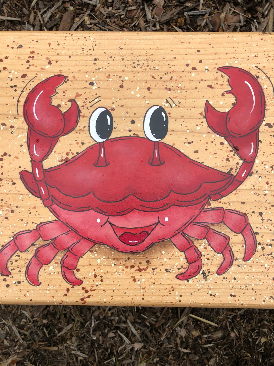 Crab Step Stool Kids Step Stool Crab Personalized Step - Etsy