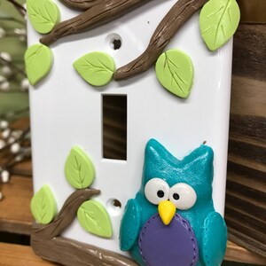 Owl Switch Plate Cover, Single Switch Plate, Owl Decor - Etsy