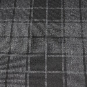 Grey Highlander Tartan Fabric. Soft Poly Viscose. Machine - Etsy