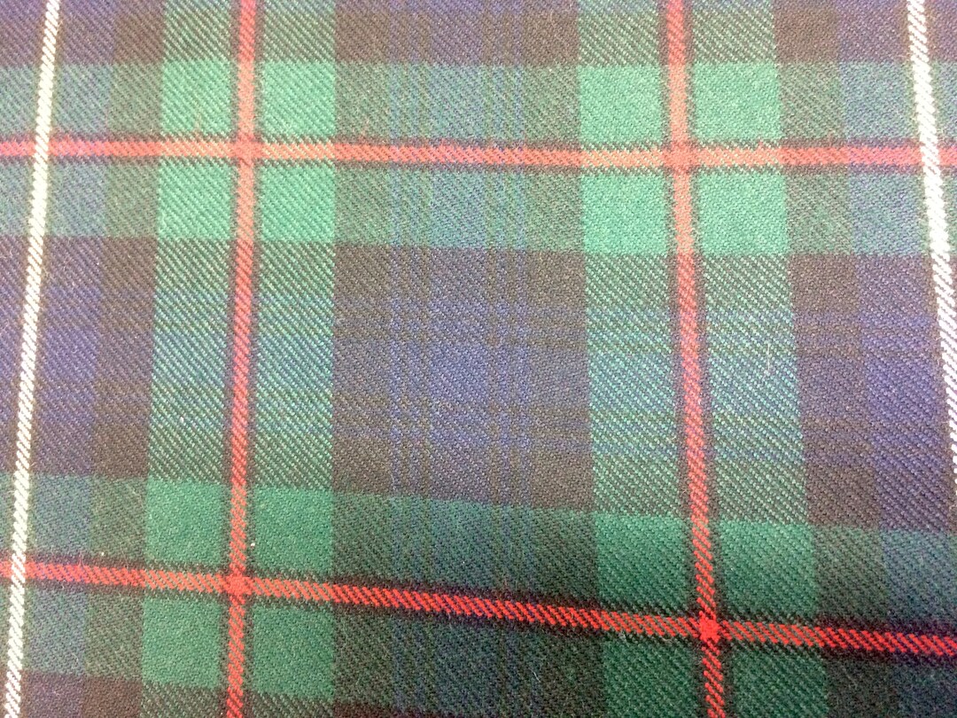 Robertson Hunting Modern Tartan Fabric. Soft 10oz Pure New Wool. Price ...