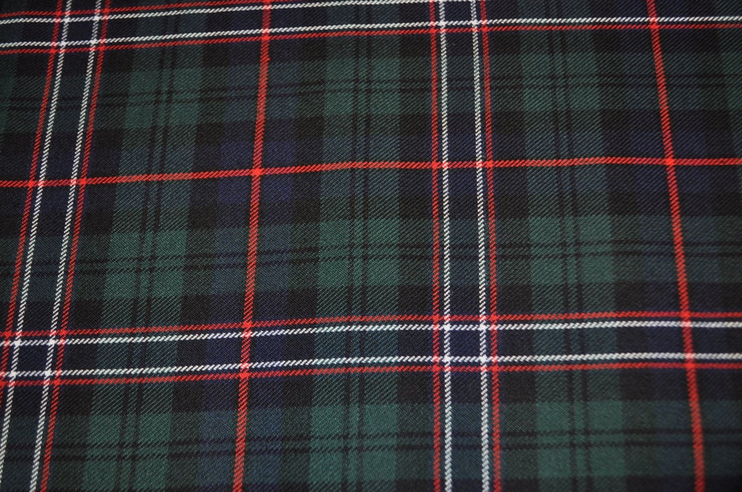 Scottish National Tartan Fabric. Poly Viscose. Machine Washable. Price ...