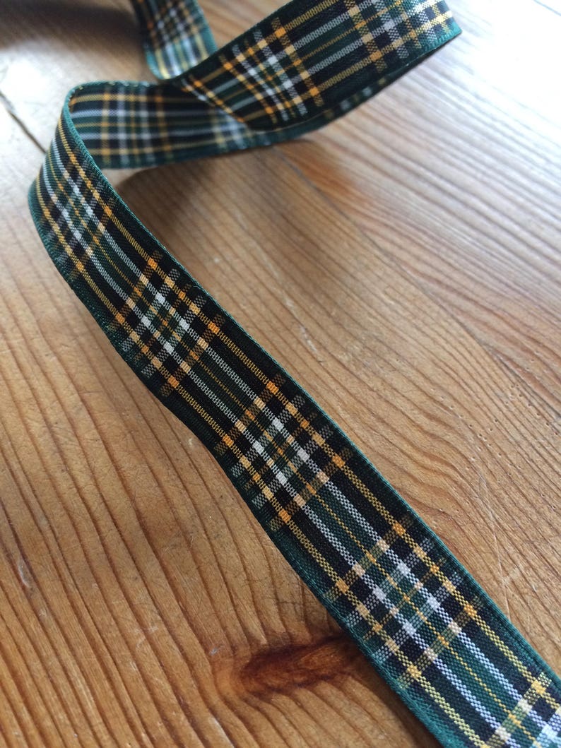 Tartan Ribbon. Irish National tartan. 16mm width available. | Etsy