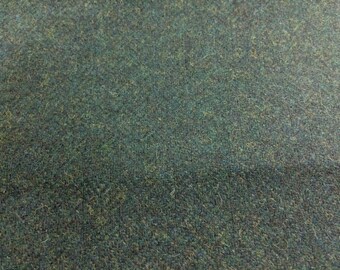 Green Wool Tweed Fabric - Etsy