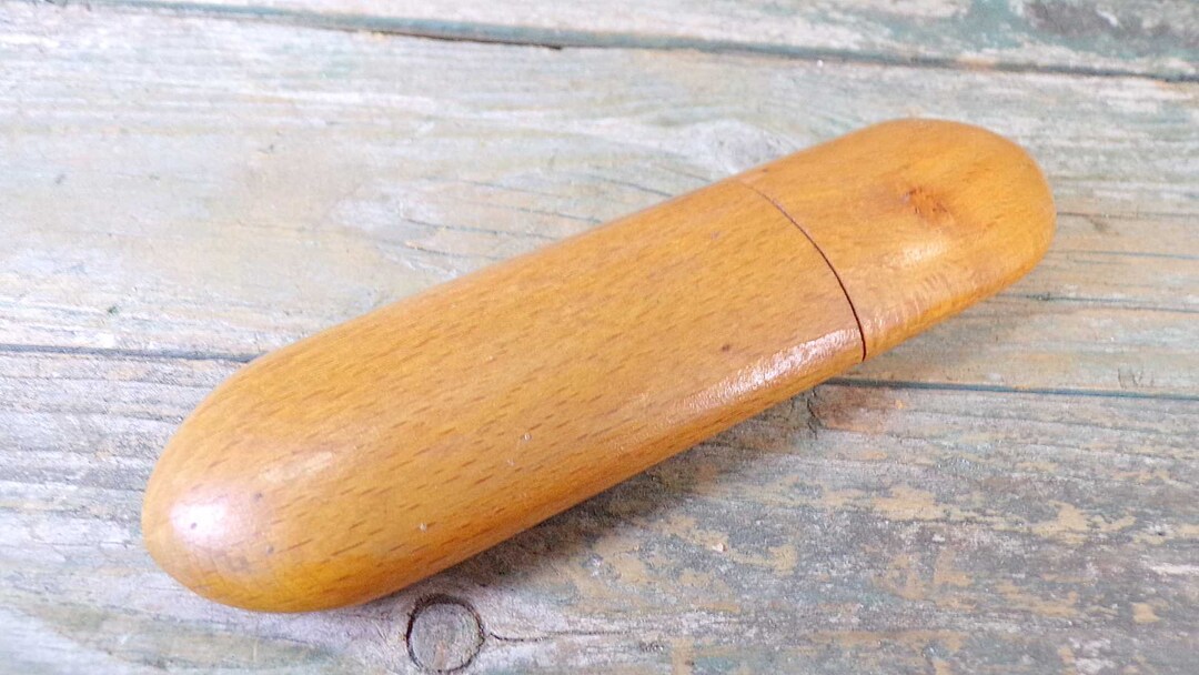 French Antique Wooden Needles Case Etui S375 - Etsy