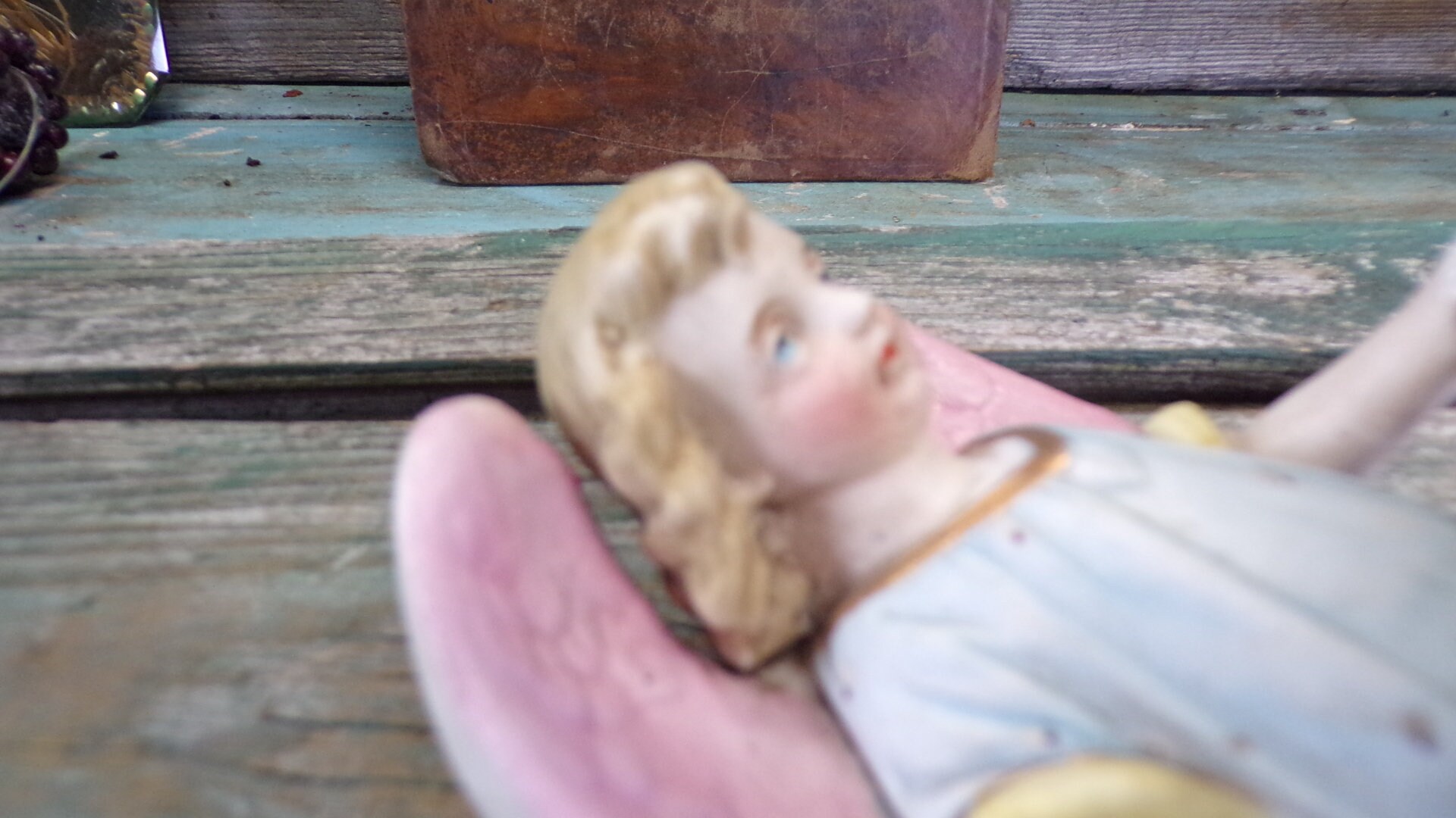 French Antique Hand Painted Porcelain Bisque Putty Holy Water - Etsy