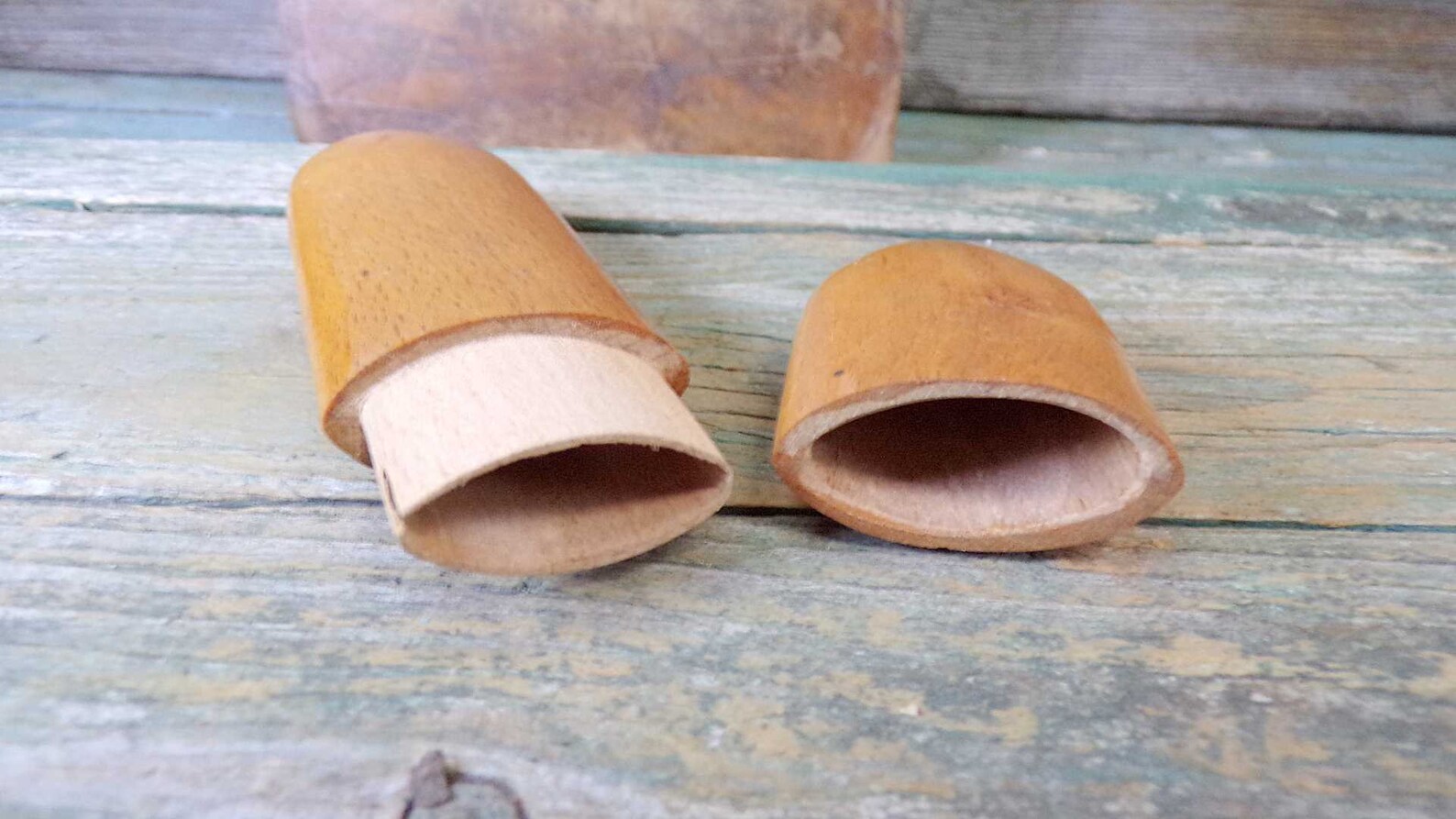 French Antique Wooden Needles Case Etui S375 - Etsy