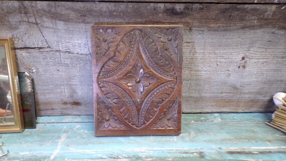French Antique Rose Floral Wood Panel S277 | Etsy