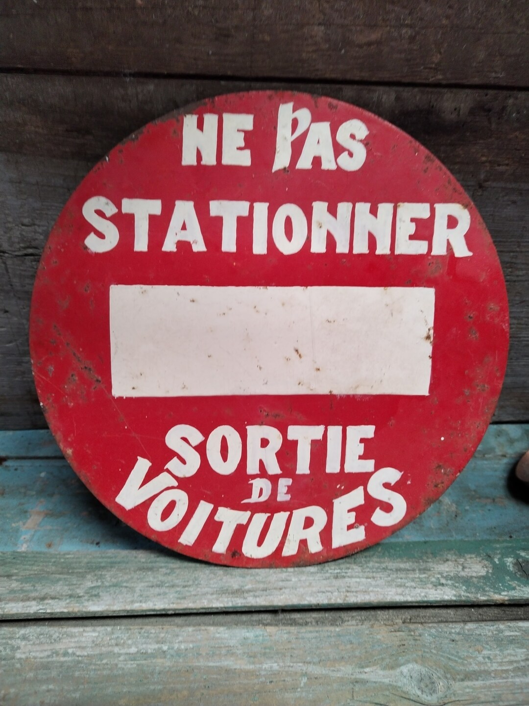 Vintage French Hand Painted Road Sign Do Not Park 30s/40s - Etsy