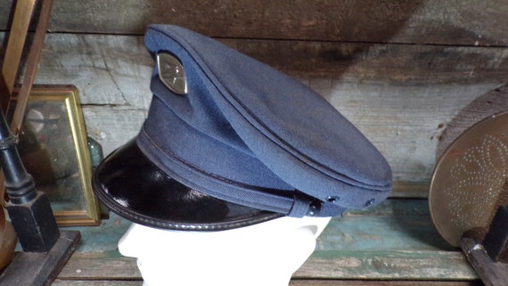 French Vintage Postman Cap 70s S726 | Etsy