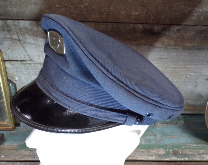 French Vintage Postman Cap 70s S726 - Etsy