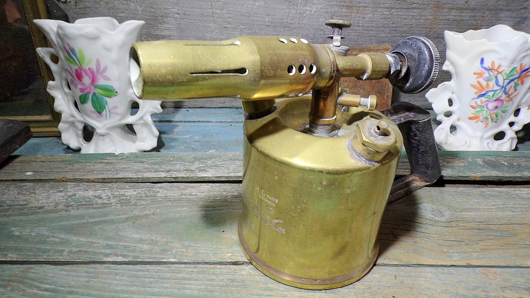 French Antique Brass Hand Gas Welding Torch With the French 75 Cannon ...