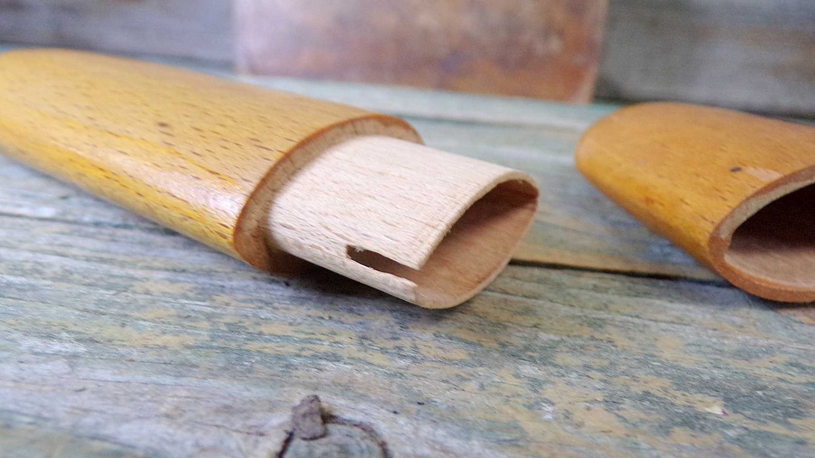 French Antique Wooden Needles Case Etui S375 - Etsy