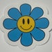 DISCONTINUED in Stock Blue Flower Power Vinyl Sticker - Etsy