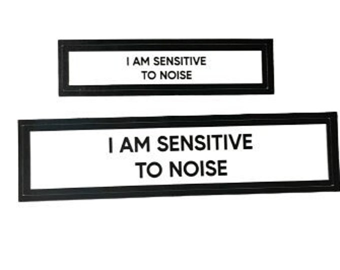 I Am Sensitive to Noise Communication Vinyl Stickers Set of 2 - Etsy