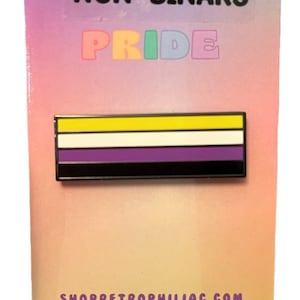 Non Binary Enby 1.5 Inch LGBTQIA2+ Pride Flag Enamel Pin - Etsy Australia