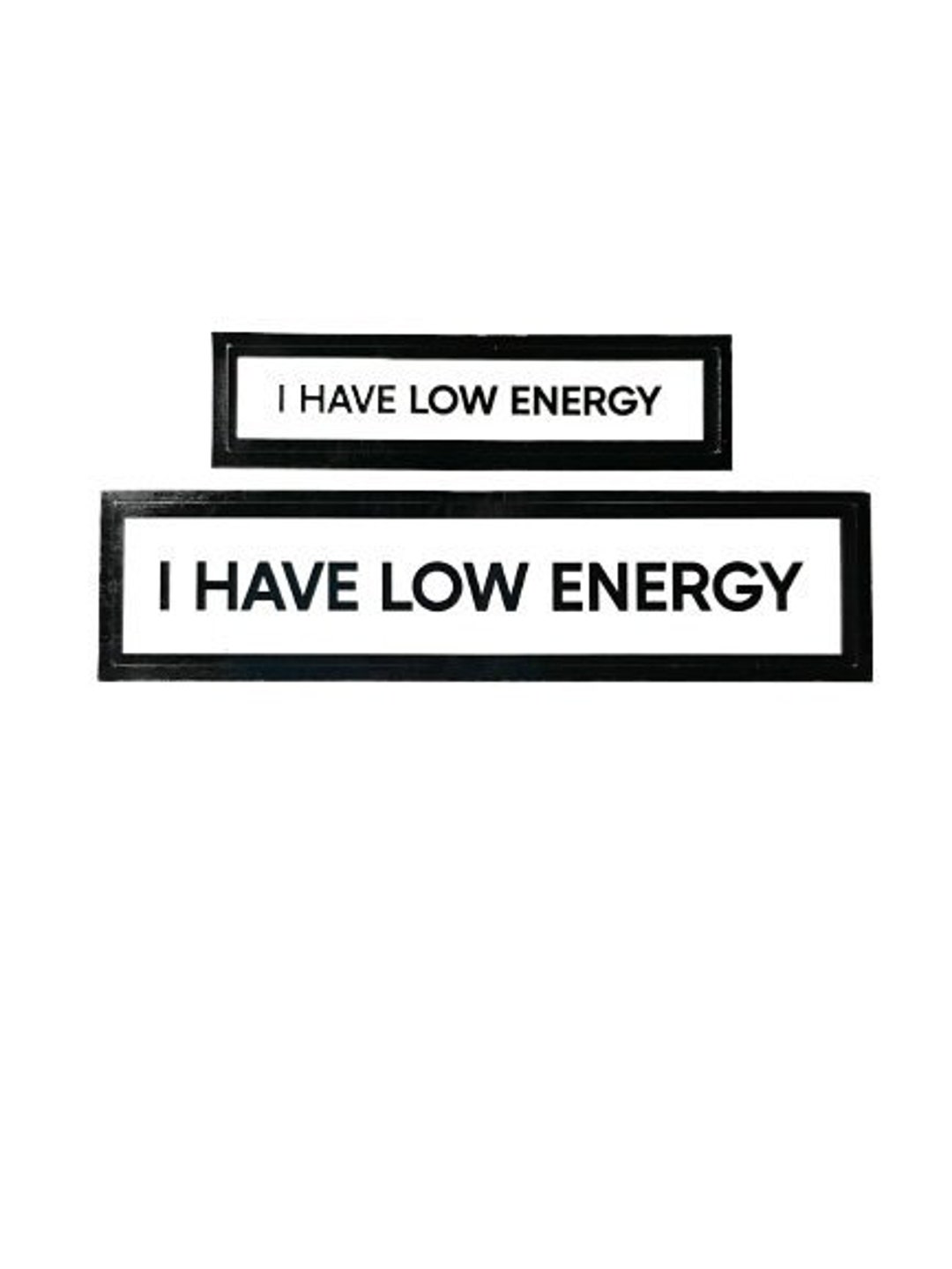 I Have Low Energy Communication Stickers Set of 2 - Etsy Australia