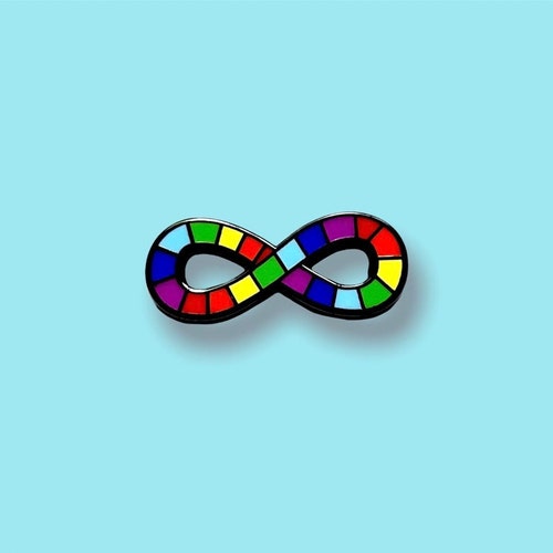 Rainbow Brain PIN Autistic Neurodiversity - Etsy