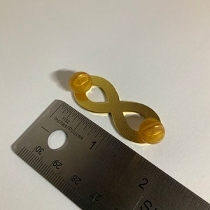 Gold Infinity Infinite Lemniscate 1.5 Inch Infinity Gold Enamel Pin ...