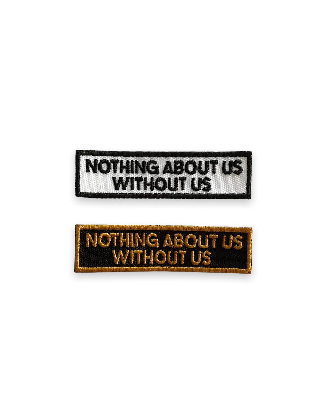 Nothing About Us Without Us Iron on Patch - Etsy