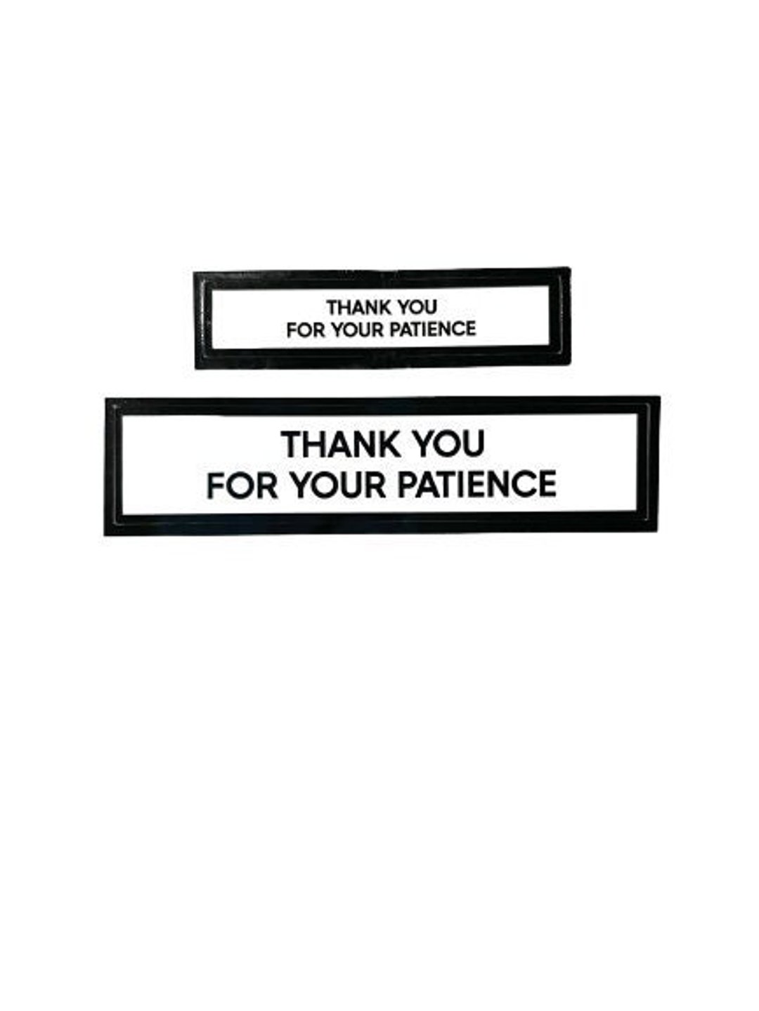 Thank You for Your Patience Communication Stickers Set of 2 - Etsy