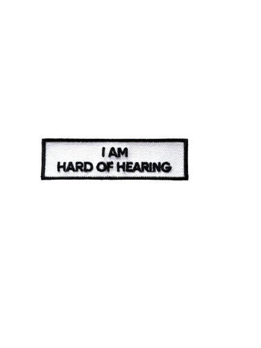 I Am Hard of Hearing Iron on Patch Communication - Etsy Australia