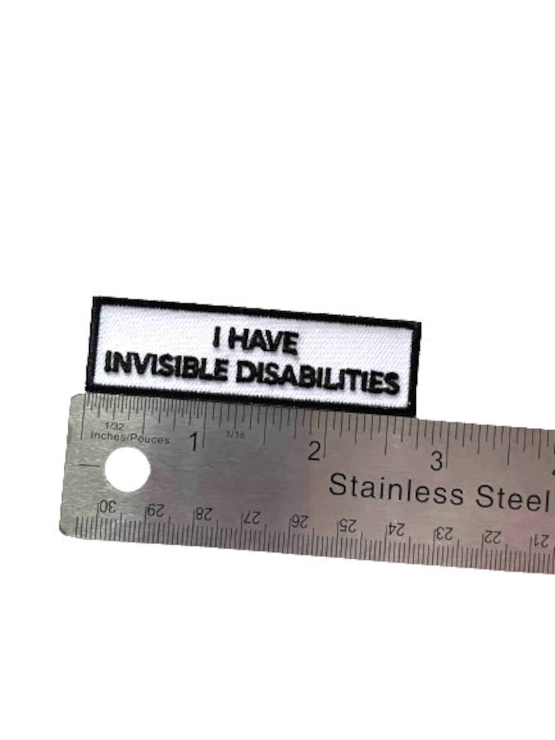 I Have Invisible Disabilities Iron on Patch Communication - Etsy Canada