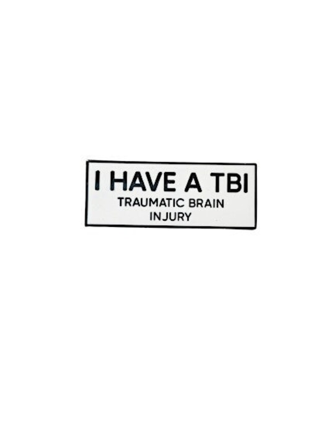 I Have A TBI Traumatic Brain Injury 1.5 Inch Enamel Pin SMALL SIZE Pin ...