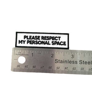 Please Respect My Personal Space Iron on Patch Communication - Etsy
