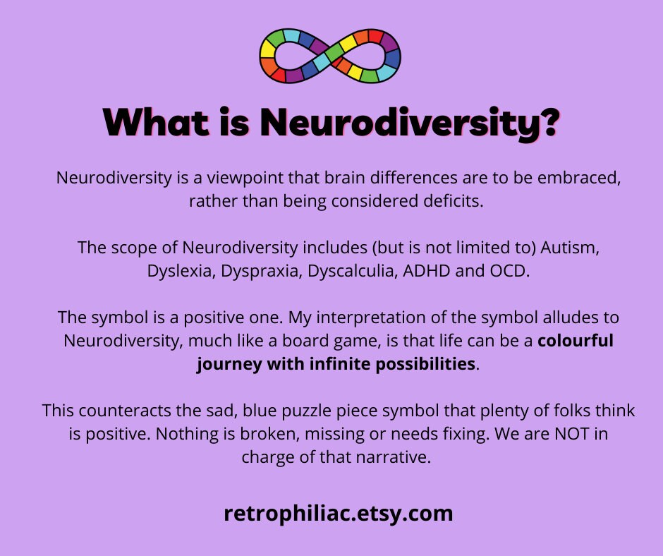 Neurodiversity Pride Lanyard Autism Lanyard Autistic Pride | Etsy