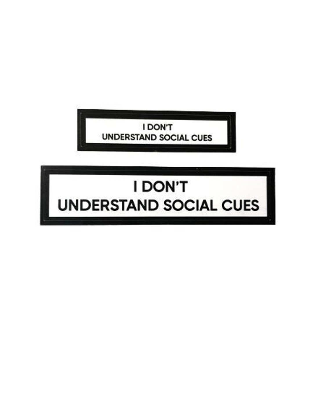 I Don't Understand Social Cues Communication Stickers Set of 2 - Etsy