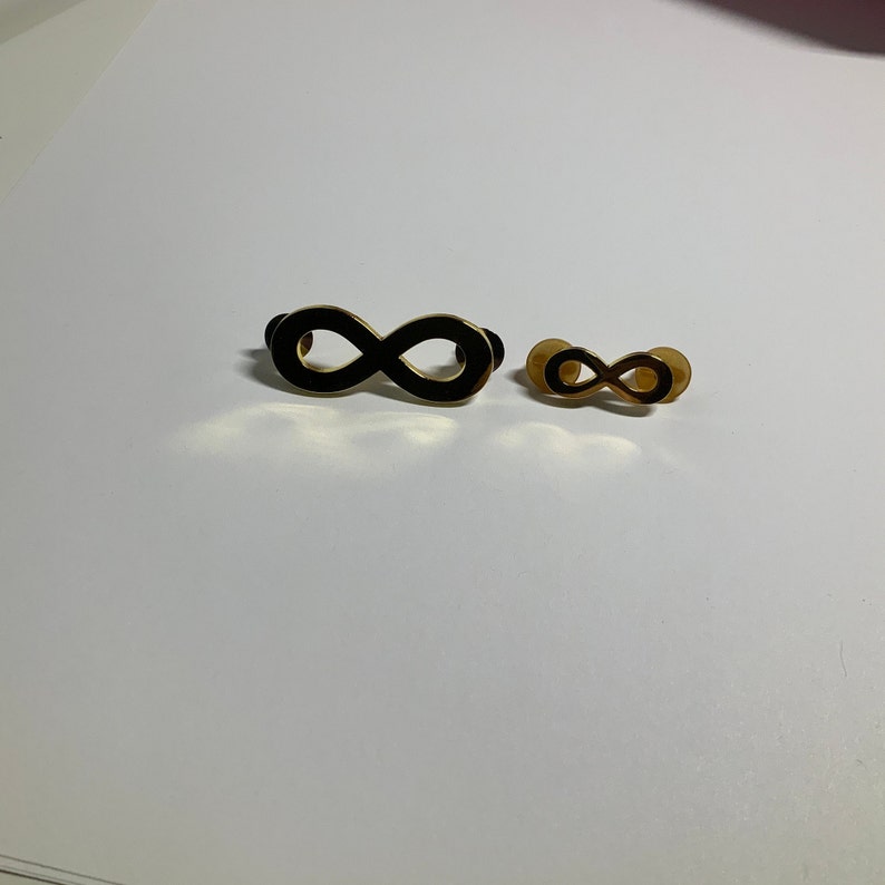 Mini Autistic Pride Infinity Gold Enamel Pin Brooch Autism | Etsy