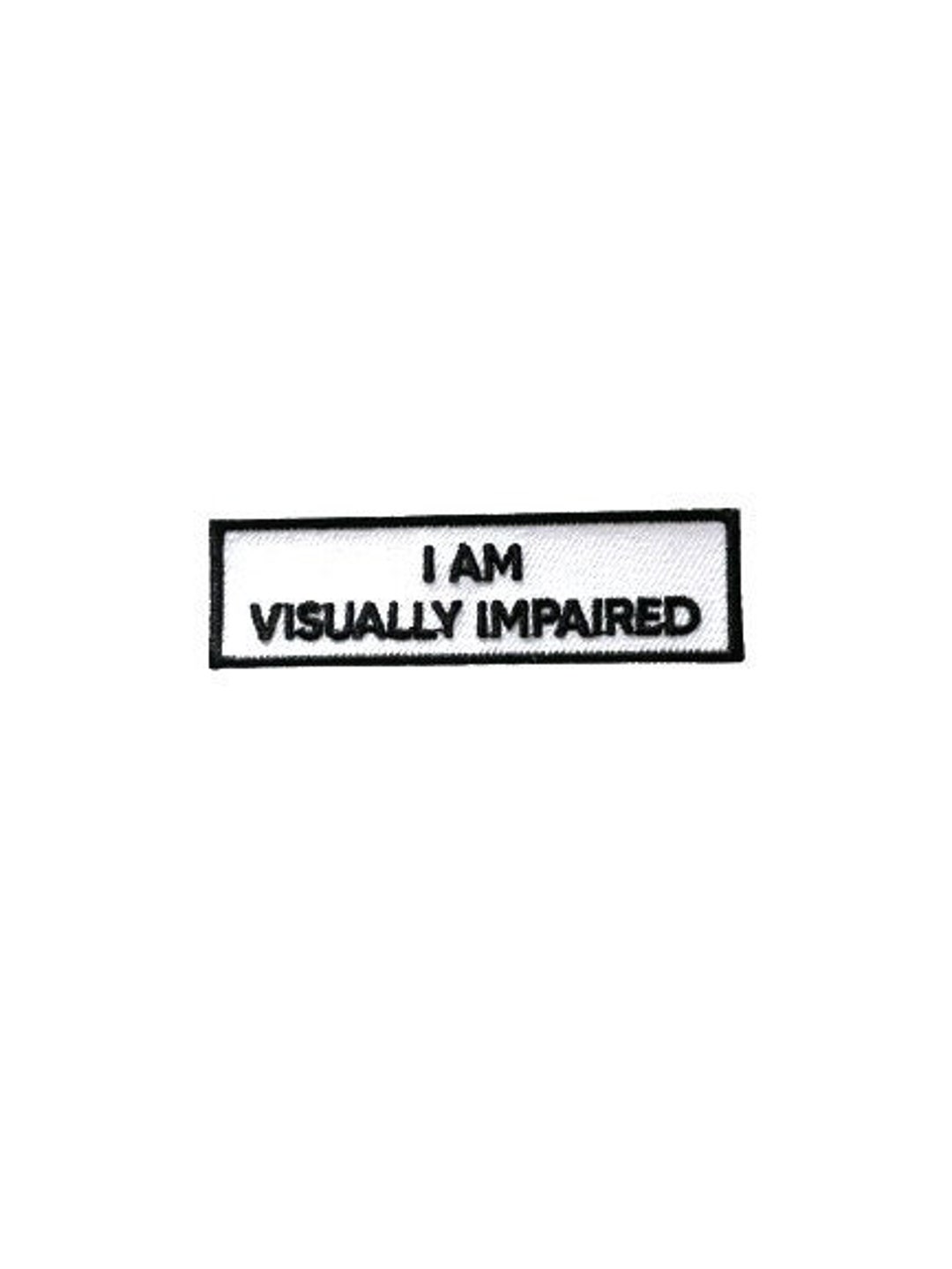 I Am Visually Impaired Iron on Patch Communication - Etsy