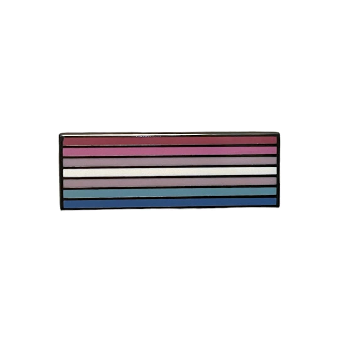 Bigender 1.5 Inch LGBTQIA2 Pride Flag Enamel Pin - Etsy