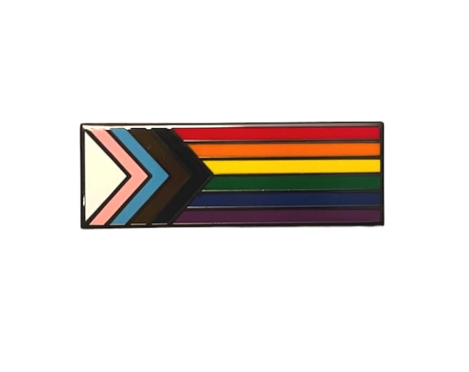 Gay Pride Hard Enamel Pin | LGBTQ+ Pride Flag Heart Pin for Jackets ...