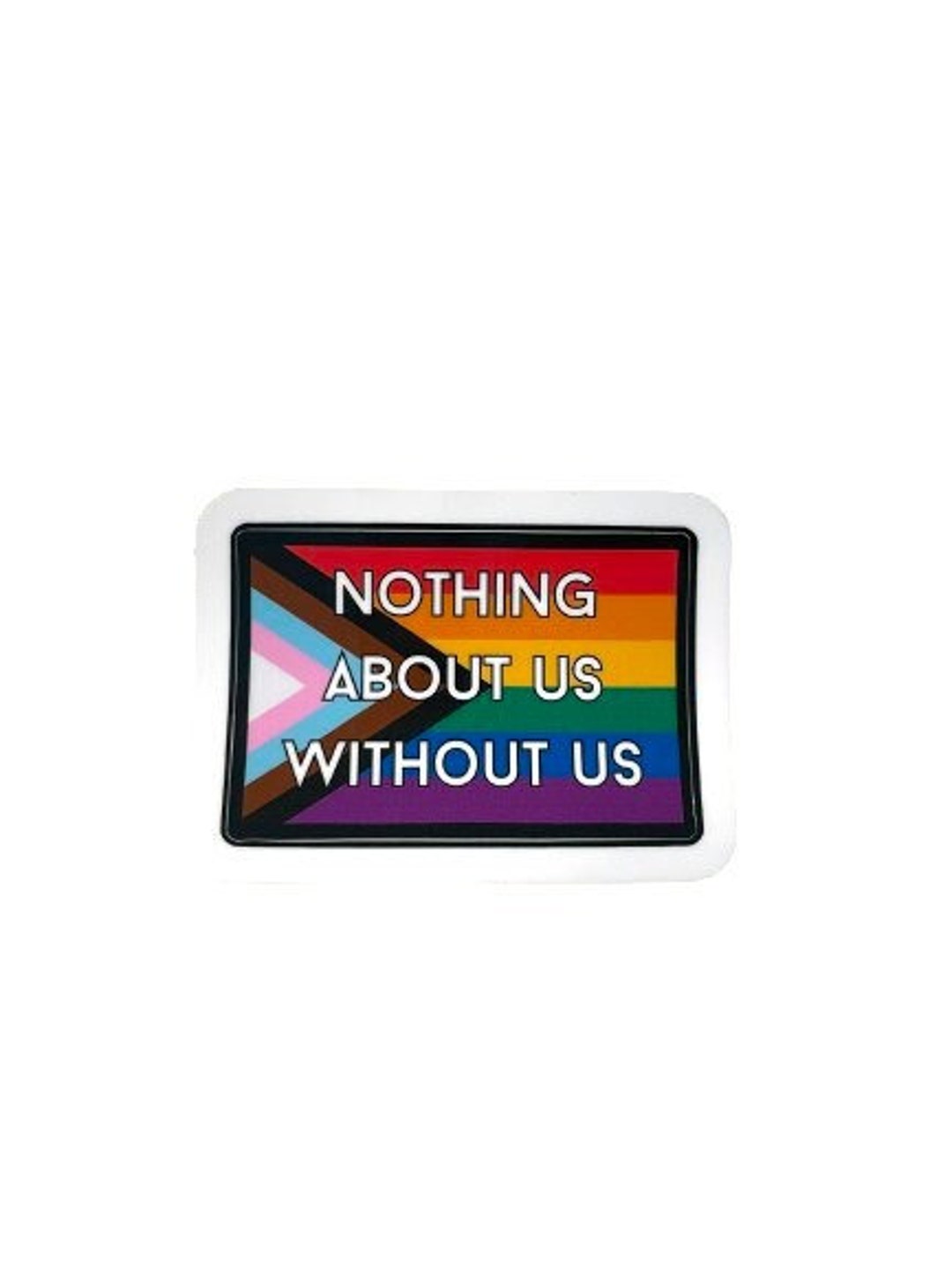 Pride Nothing About Us Without Us Vinyl Sticker - Etsy
