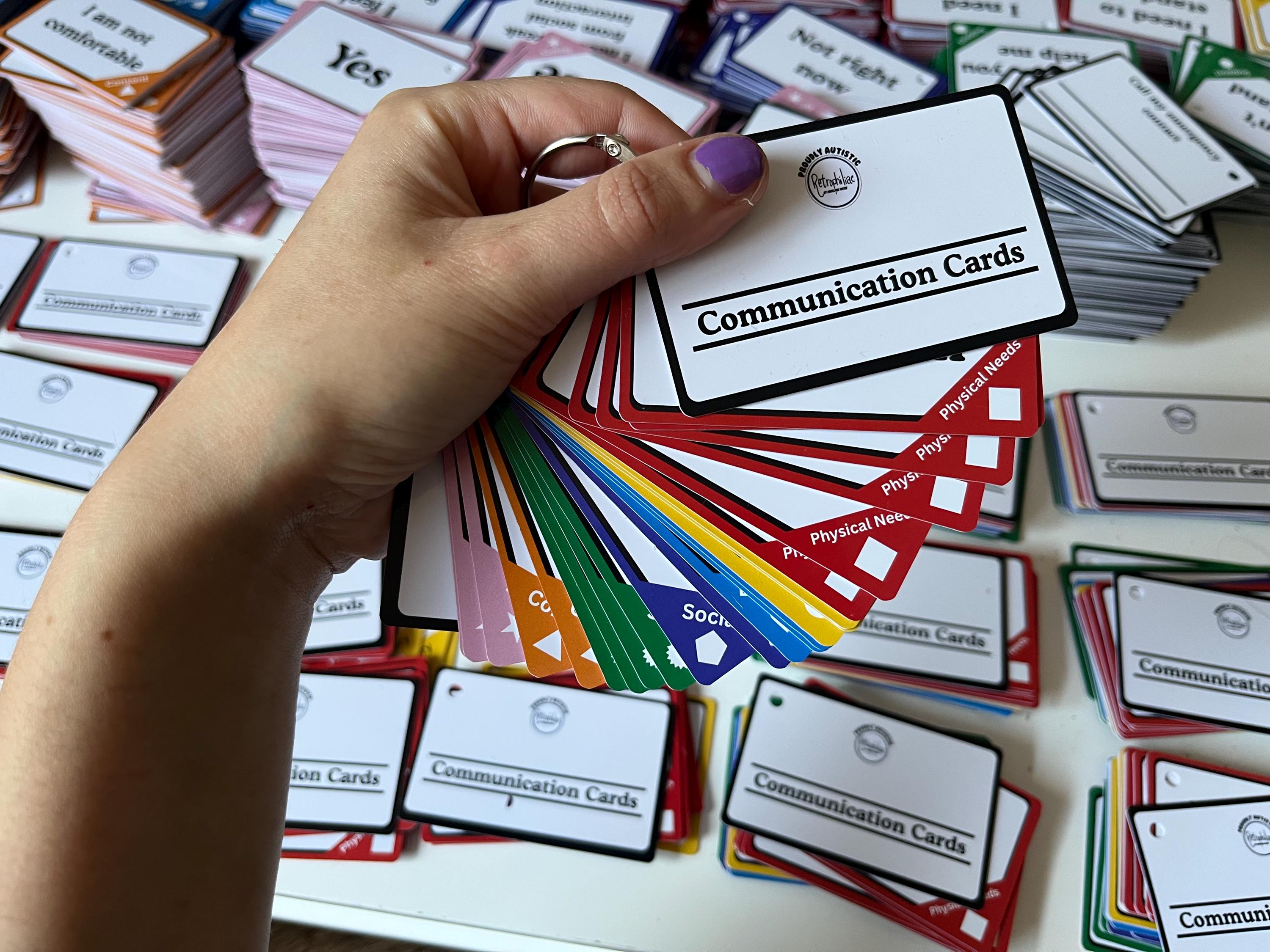 Autism and Non-speaking Communication Cards – 25 Double-sided PVC Cards ...